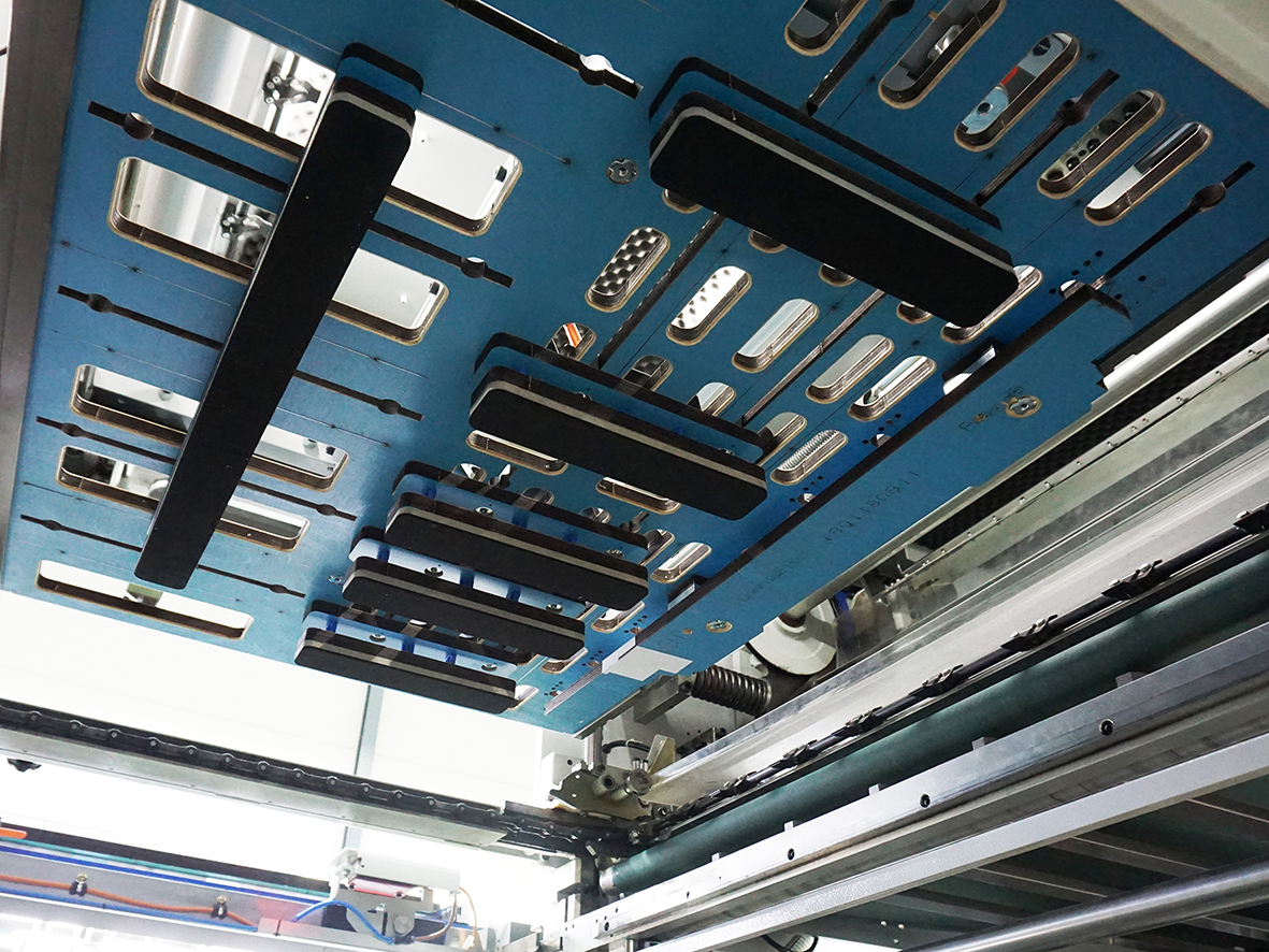 For efficient stacking of paperboard sheets during the die-cutting ...