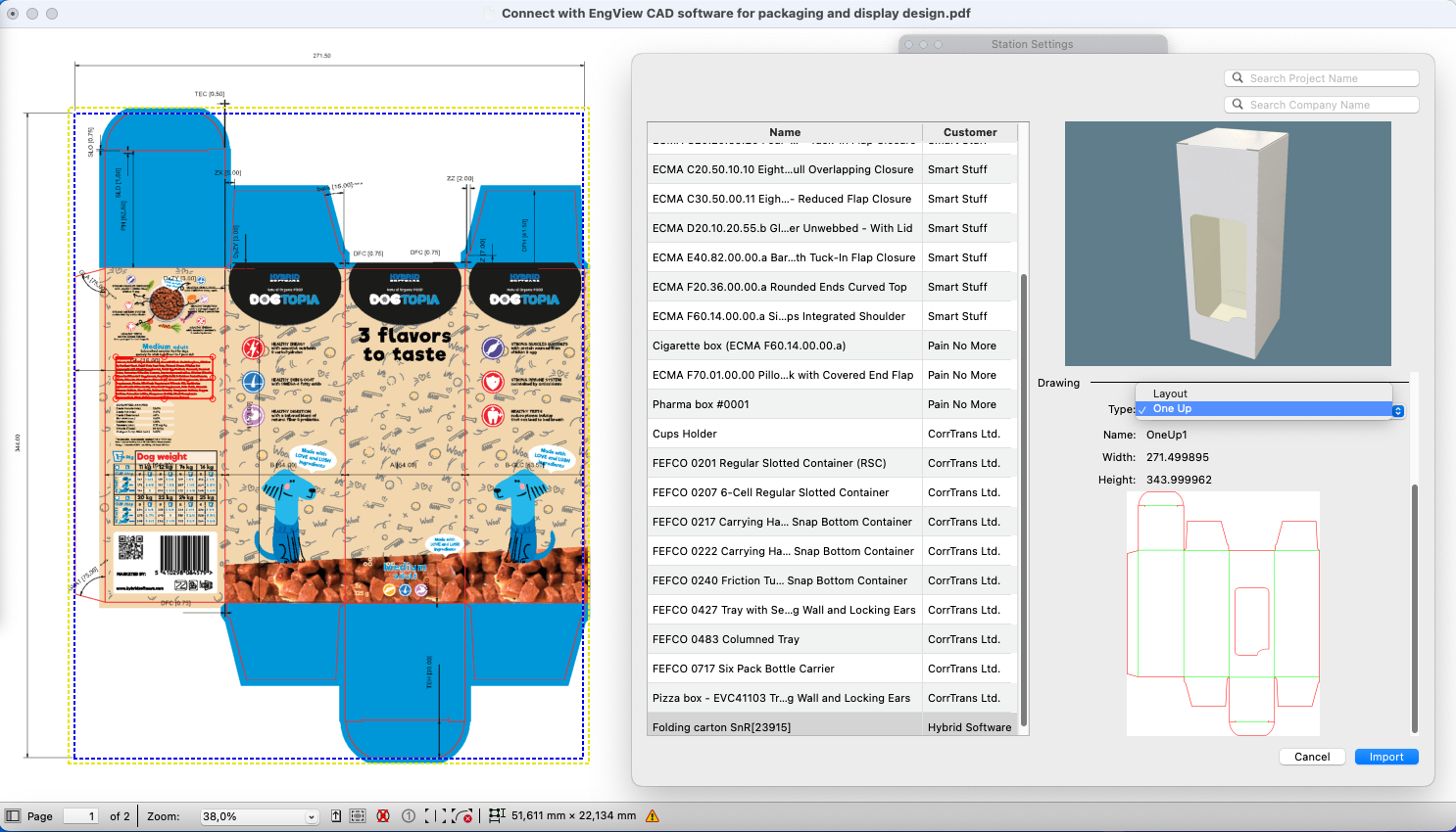 HYBRID Software’s PACKZ Version 10 Adds Live Connectivity to EngView’s Packaging Design CAD ...
